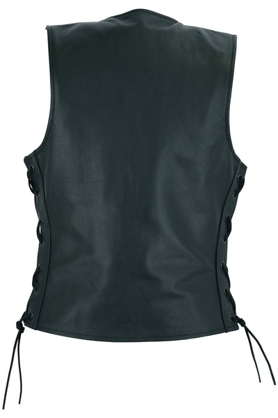 Wholesale Motorcycle Vests | DS205 Women's Single Back Panel Vest - Pro ...